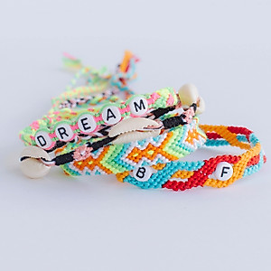 Choose Friendship, My Friendship Bracelet Maker Ultimate Expansion Pack, 120 Pre-cut Threads and 225 Beads, Makes 24-48 Bracelets