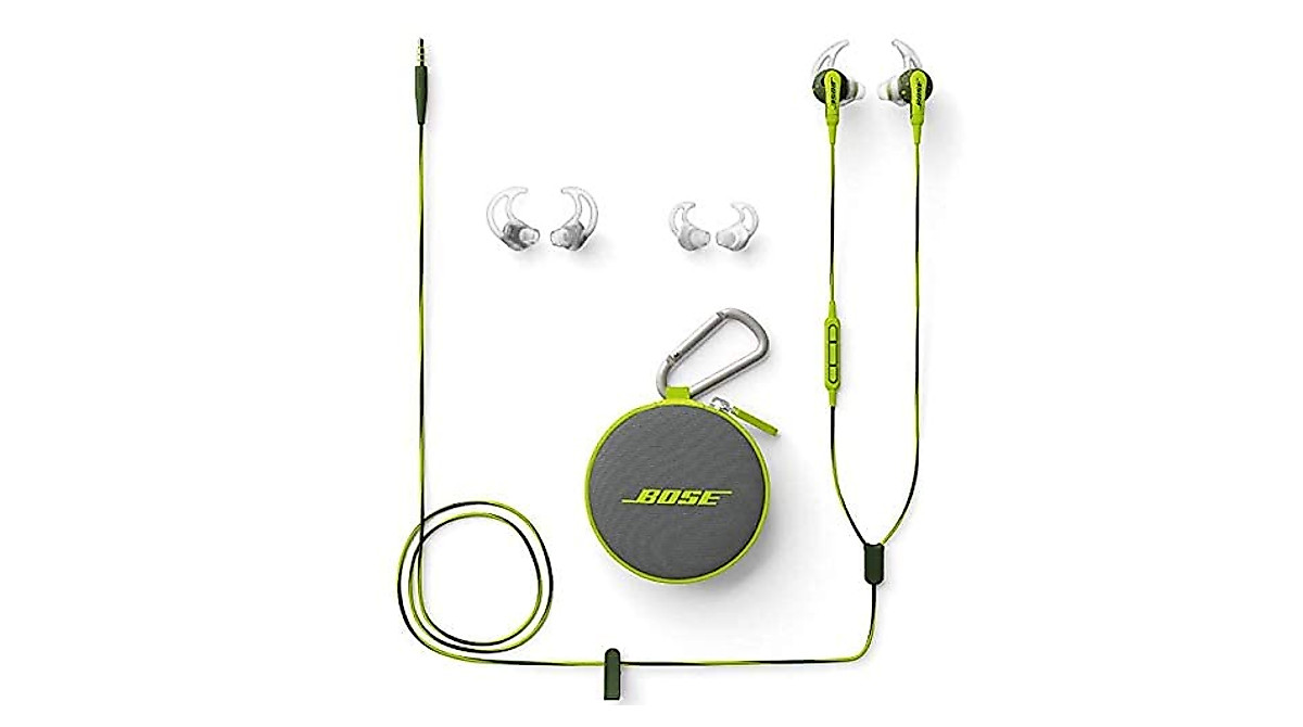 Bose SoundSport Wired Earbuds for Apple Devices – Energy Green