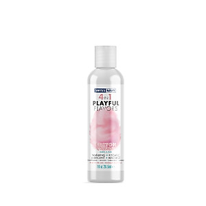 4 in 1 Playful Flavors - Cotton Candy - Water Based Flavored Lubricant, Personal Lube for Men, Women and Couples, Made Without Sugar Added, 1 fl oz