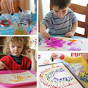 Eye Dropper for Essential Oils, Pipettes Dropper with Black Rubber Head, Calibrated Thick Glass Medicine Dropping Pipettes, 1ml Dropper Measurer, Dropper for Liquids, Straight-Tip, Bent-Tip, 5 Packs