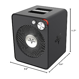 Vornado VMHi300 Whole Room Metal Space Heater, Mechanical Thermostat, Advanced Safety, Storm Gray