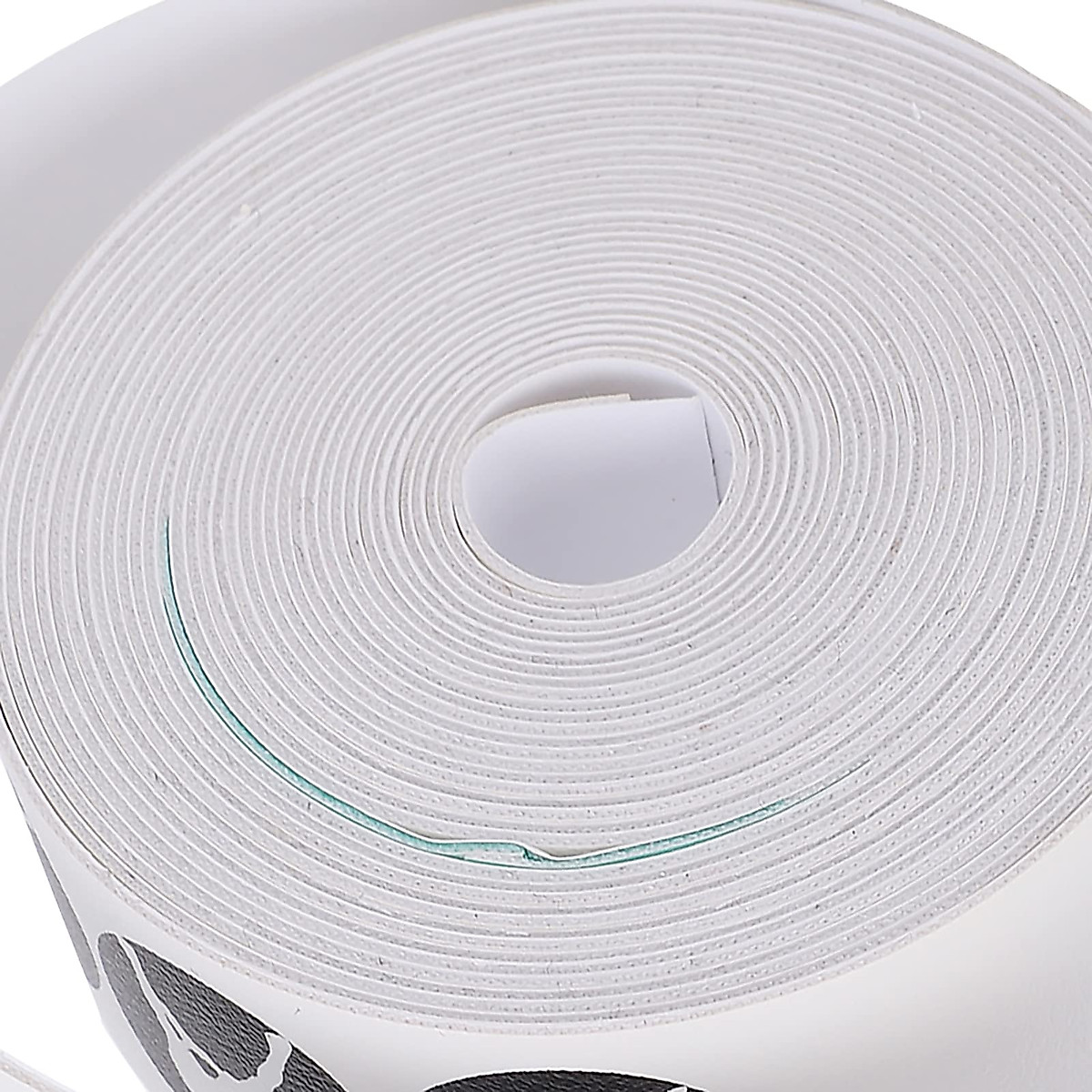 Racket Head Tape, Racket Head Guard Sticker Tennis Racket Accessories Easy to Use 5m/16.4ft for Tennis Player for Outdoor(White)