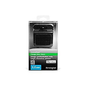 Kensington K39765AM AbsolutePower Charge and Sync Stand with Lightning Dock Connector for iPhone 5 - Retail Packaging - Black
