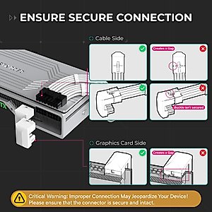 EZDIY-FAB GPU VGA PCIe 8 Pin U Turn 180 Degree Angle Connector Power Adapter Board for Desktop Graphics Card-Reverse Type 3-Pack