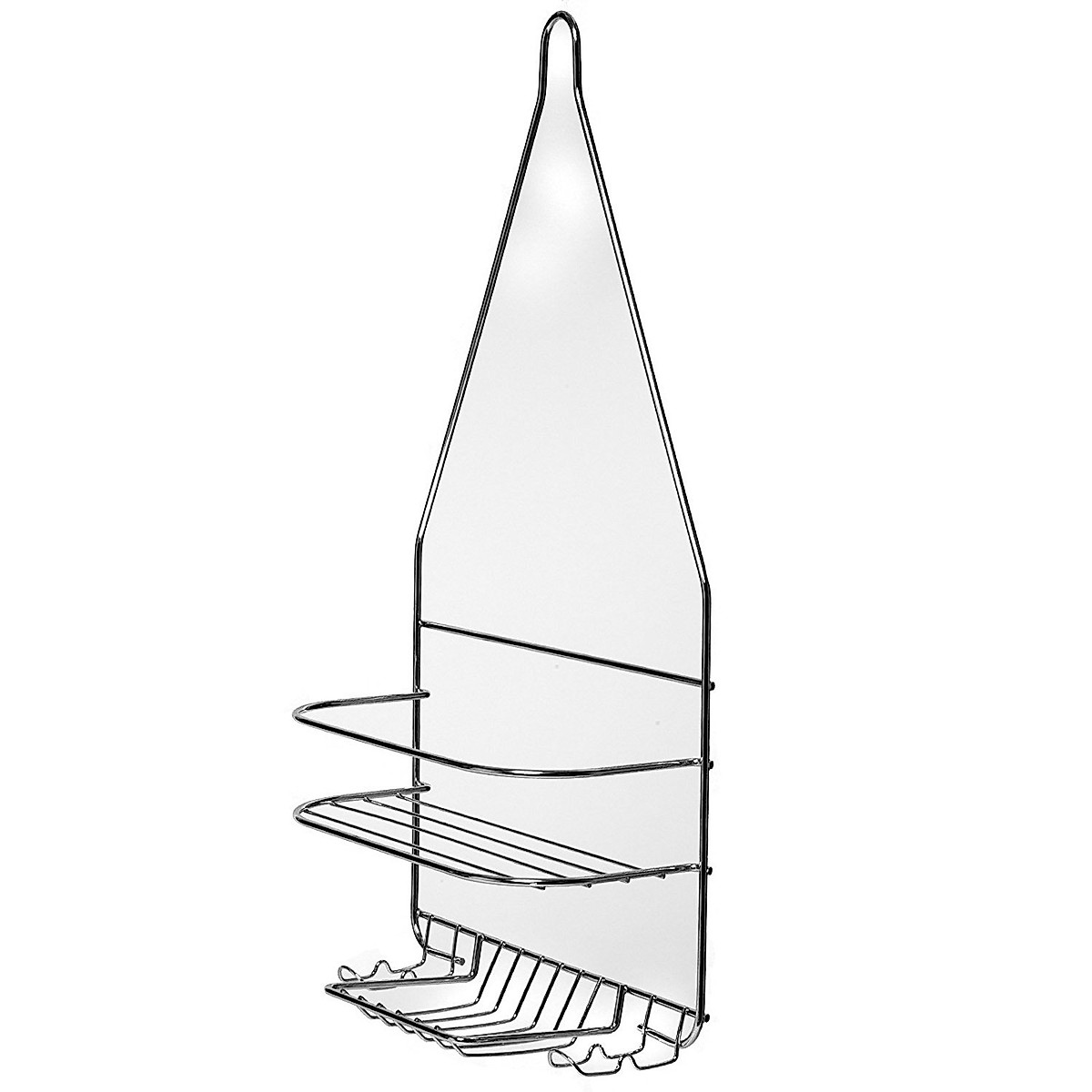 Homebasix SS-SC-25-CH-3L Shower Caddy Small, Chrome