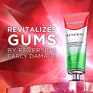 Colgate Renewal Gum Toothpaste, Enamel Fortify - Clean Mint Gel Formula (3 ounce)