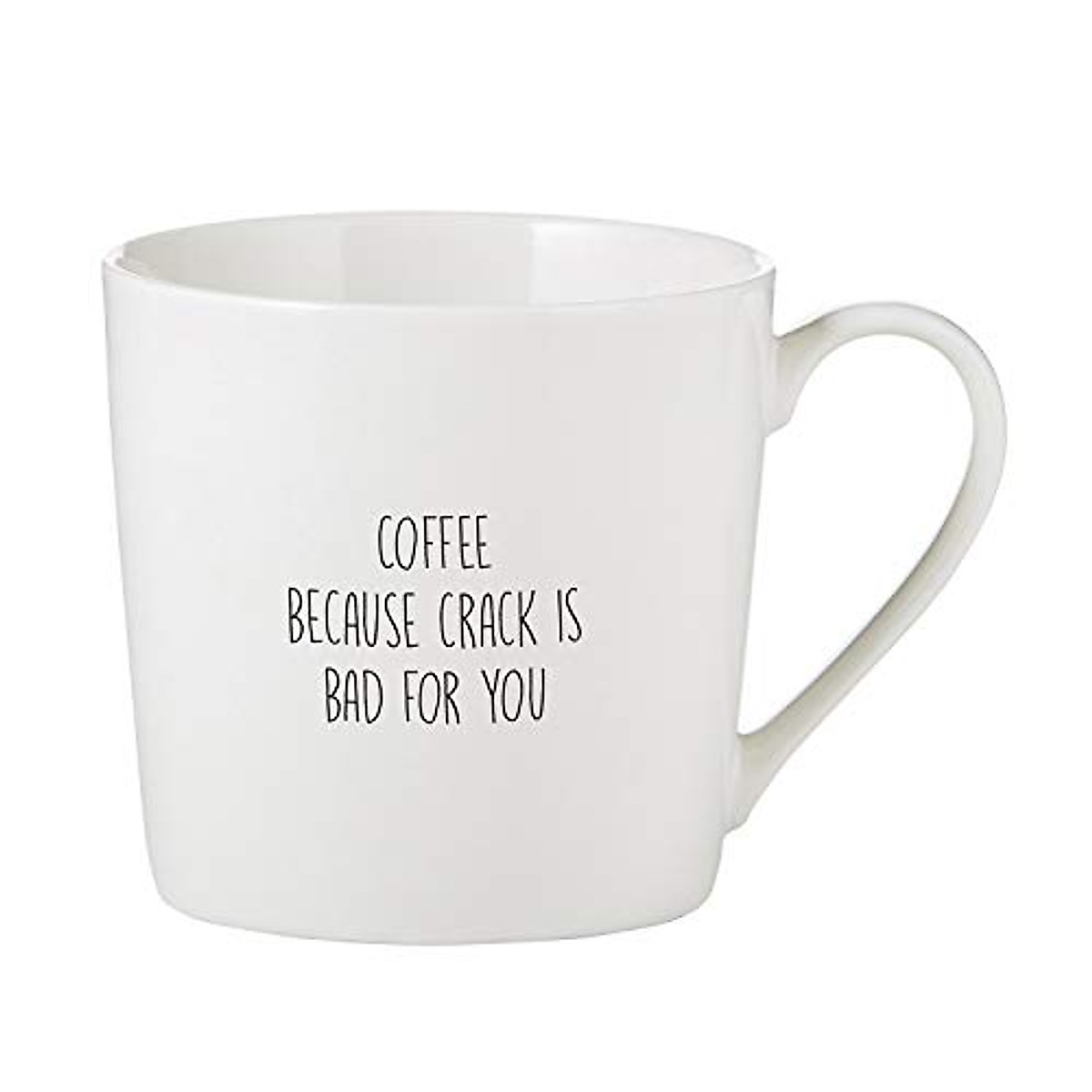 Santa Barbara Design Studio SIPS Drinkware Dishwasher & Microwave Safe Bone China Cafe Mug Coffee Cup, 14-Ounce, Coffee Because