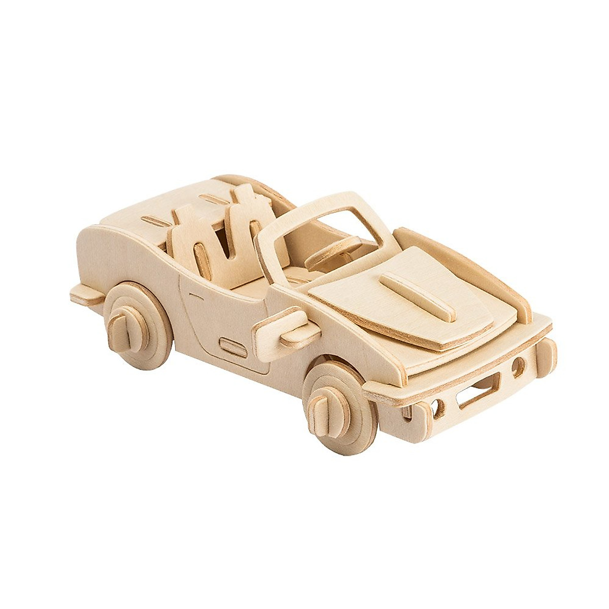 Wooden Model Kits 3D Puzzles Build Car Kit Wooden Model Toy Kit Wood Puzzle Car Wooden Model Toy Kit Model Car 29-pcs (Racing Car)