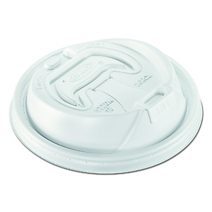 Dart 16RCLPK Optima Reclosable Lid, 12-24oz Foam Cups, White (Pack of 100)