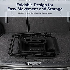 Goplus Zero Gravity Chair, Adjustable Folding Reclining Lounge Chair with Pillow and Cup Holder, Patio Lawn Recliner for Outdoor Pool Camp Yard (1, Black)