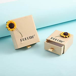 HOKEMP Pearl Earrings 16k Gold Plated Pearls Stud Earrings Hypoallergenic Jewelry for Women Girls Valentine's Day