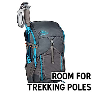 Kelty Asher Day Hiking Pack, 18-85 Liter Capacity, Hiking, Backpacking, Travel Pack, Internal Frame 2023 Model (35L Beluga)