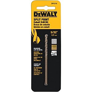 DEWALT DW1210 5/32-Inch Cobalt Alloy Split Point Twist Drill Bit