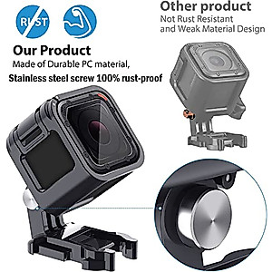 Frame Mount Housing Case for GoPro Hero 5 Session, Hero 4 Session, Upgrade Protective Housing Frame Shell Mount Holder with Buckle & Thumb Screw for GoPro Hero 5/4 Session