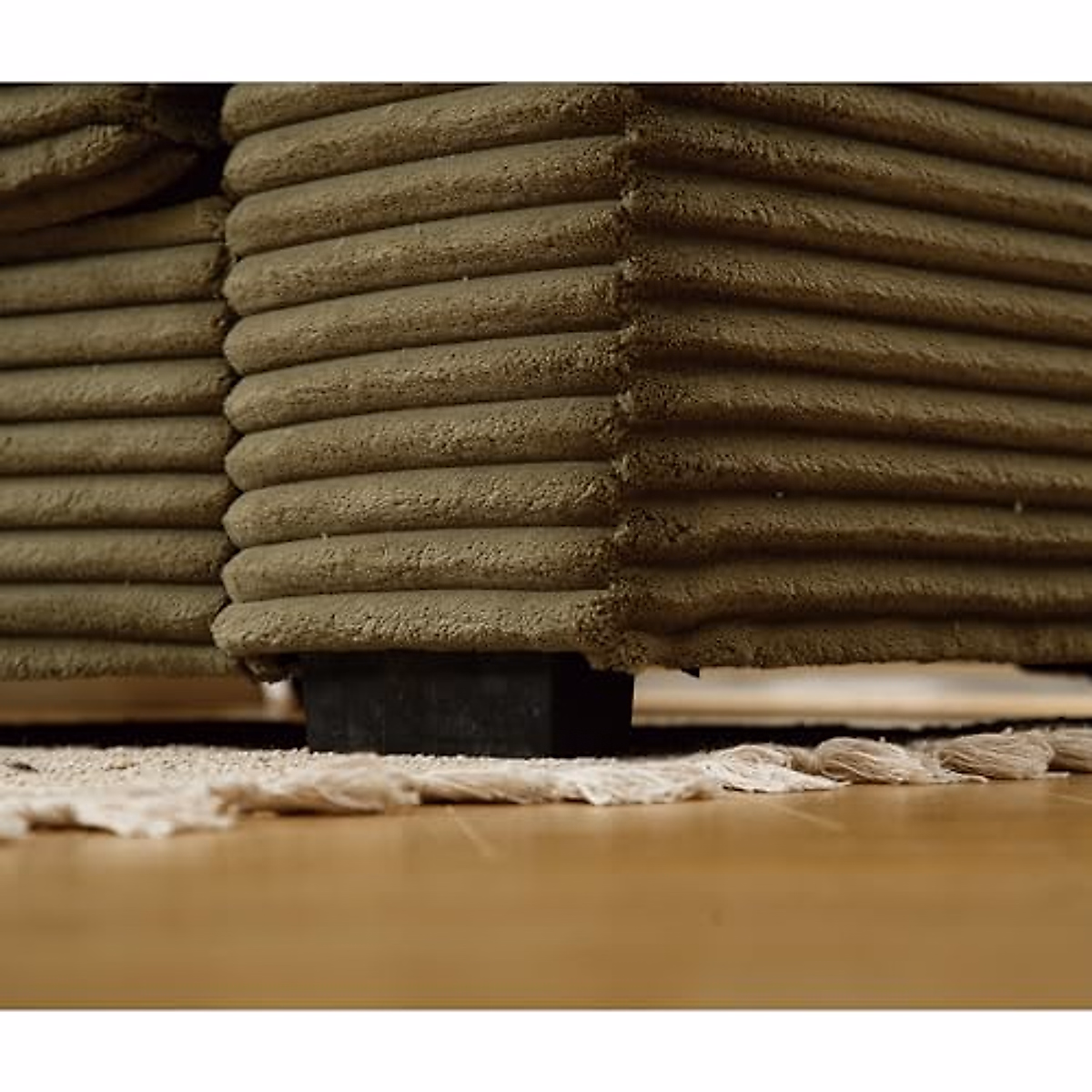 Left Facing Oversized Modular Sectional Sofa Two-Piece Cloud Couch with Extra Wide Chaise Lounge, Corduroy Upholstered L Shaped Loveseat Sofa&Couches for Living Room Apartment