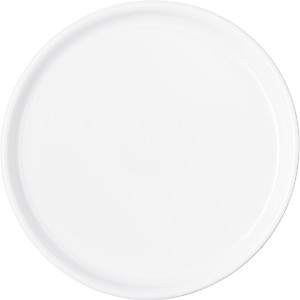 Carlisle FoodService Products Stadia Reusable Plastic Plate Appetizer Plate for Home and Restaurant, Melamine, 7.25 Inches, White
