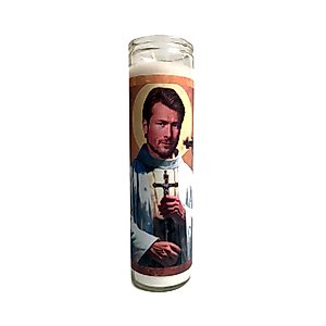 Saint Glen Powell Celebrity Parody Devotional Prayer Candle