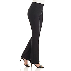Rekucci Womens Ease into Comfort Bootcut Pant (16, Black)