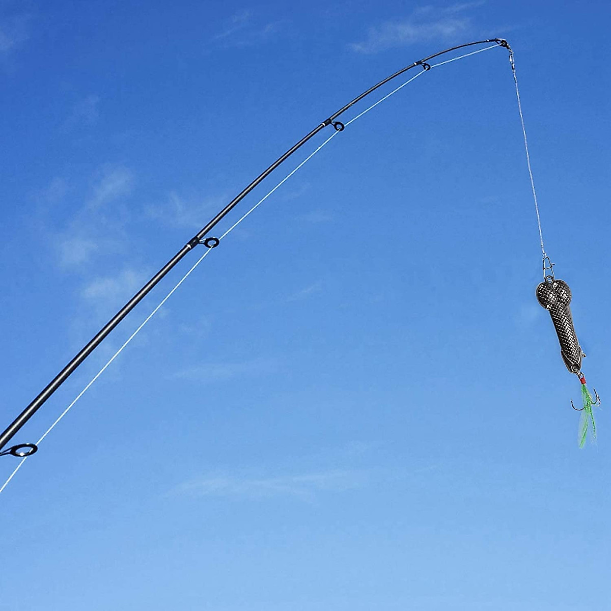 7g Fishing Lures,1Pcs Fishing Lures Tackle Hook Dick Spinner Spoon Pike VIB Wobble Tackle Hook