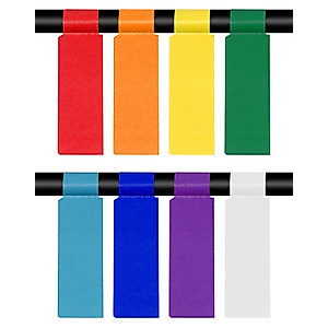 Mini Skater 240 Labels 8 Sheet Colorful Waterproof Cord Labels Tags Write on Stickers Tear Resistant Flexible Works Cord Identification Labels for Laser Printer (8 Sheet (240 Labels))