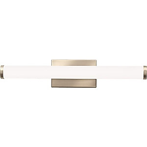 Lithonia Lighting FMVCCL 24IN MVOLT 30K 90CRI BN M6 2 ft. Brushed Nickel Contemporary Cylinder Vanity LED 3000K Fixture