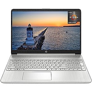 HP 2023 Newest 15.6" Laptop Computer, AMD Ryzen 7 5700U(Beats i7-1265U), 16GB RAM, 512GB SSD, HD Micro-Edge Display, 10H Battery Life, Full-Size KB, WiFi 6, Windows 11 Home, Bundle with JAWFOAL