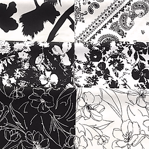 Misscrafts 100% Cotton Quilting Fabric Bundles Craft Fabric Squares Fat Quarters Multicolored for Patchwork DIY Sewing Scrapbooking (6pc 18x22” Paint)