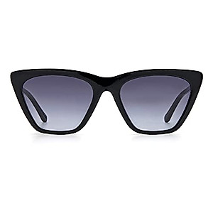 Fossil Women's Female Sunglass Style FOS 3121/S Cat Eye, Black/Gray Shaded, 54mm, 18mm