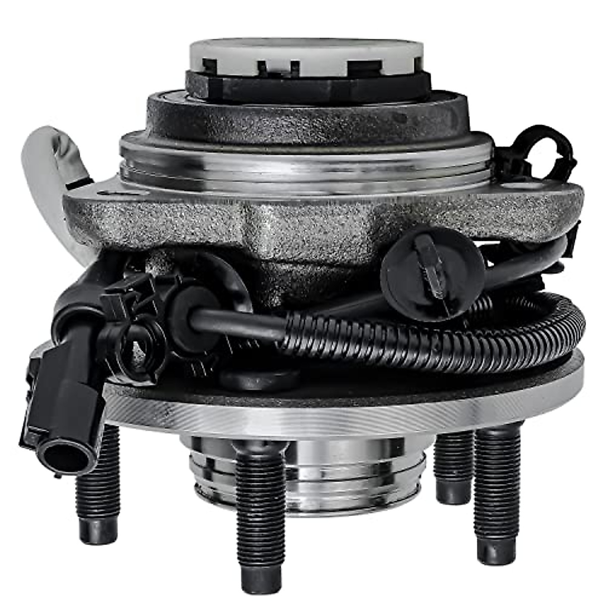 Detroit Axle - 4WD Front Wheel Bearing Hub for 1998-2000 Ford Ranger Mazda B4000 [w/ 4-Wheel ABS], Replacement 1999 Ranger B4000 Wheel Bearing and Hub Assembly
