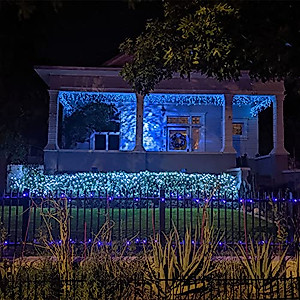 LEYOYO LED Net Lights Outdoor Mesh Lights, 8 Modes 200 Led 6.6ft x 9.8ft Christmas Net Lights for Bedroom, Christmas Trees, Bushes, Wedding, Garden, Outdoor Decorations (White)