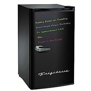 FRIGIDAIRE EFR331-BLACK 3.2 Cu ft Eraser Board Mini Compact Dorm Fridge (Black)