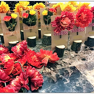 Rustic Wood Table Numbers Holder Wood Place Card Holder Party Wedding Table Name Card Holder Memo Note Card (20pcs)