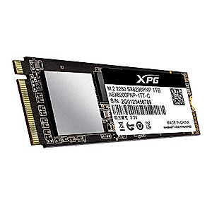 ADATA XPG SX8200 Pro 1TB 3D NAND NVMe Gen3x4 PCIe M.2 2280 Solid State Drive R/W 3500/3000MB/s SSD (ASX8200PNP-1TT-C)