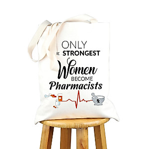 VAMSII Women Pharmacist Gifts Tote Bag Pharmacy Technician Gifts Pharmacist To Be Gifts Shoulder Bag Pharmacy Tech Gifts (Women Pharmacists Tote)