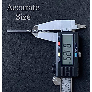 2/Pack Solid Carbide Drill Bit for Hardened Steel 1/8" HRa 91.3 Aerospace Standard K20 Tungsten Carbide Jobber Length Twist Drill for Metal 118 Degree Four Facet Point Fractional Size