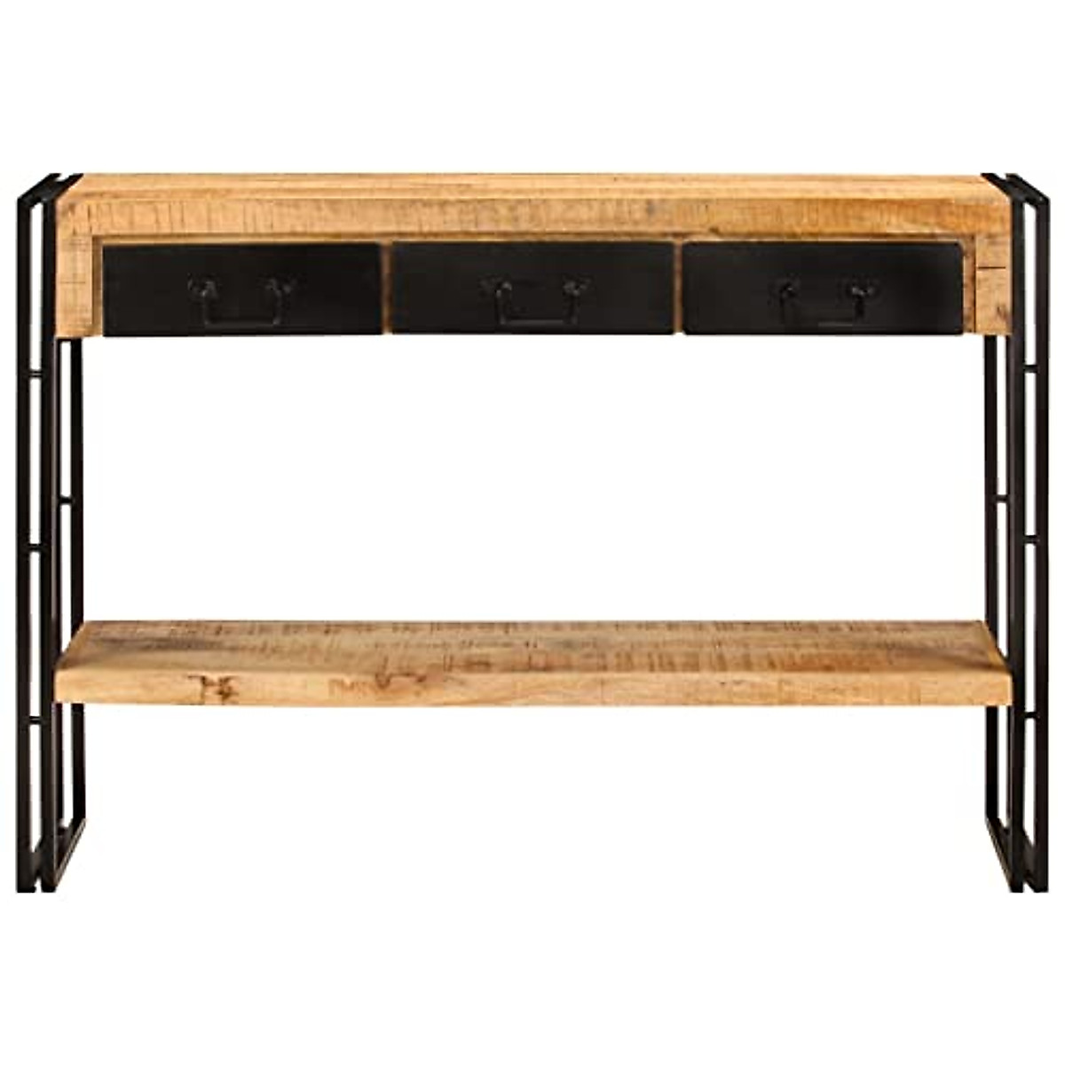 QJBSAVVA Console Table 43.3"x11.8"x29.9" Solid Wood Mango,Garden Tables Bedside Table Hallway Tables Entry Tables Suitable for Home, Office, Bedroom, Meeting Room