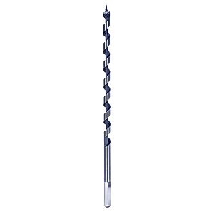 Wood Auger Bits 1/4 in. x 9 in. Screw Point Hex Shank for Wood Deep Hole Drilling
