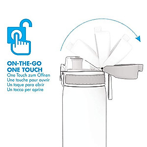 Ion8 Leak Proof Slim Water Bottle, BPA Free, Blue Camo, 600ml