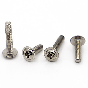 Wood Screw M2 M2.5 M3 M4 M5 Nickel Plating Pan Head Cross Recessed Screws for Computer Floppy DVD ROM Motherboard (Length : 8mm, Size : M2.5 50pcs)