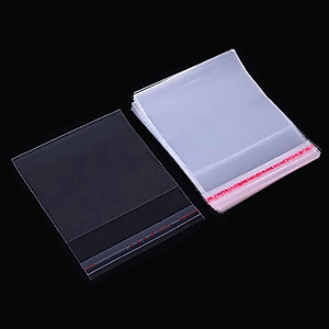 3x3" Self Sealing Bags 500pcs Clear Cello Bags Self Adhesive Cellophane Bags Resealable for Bakery Cookie Candy Soap Cards Snacks Food Treat Gift Favor 6 Sizes to Choose from