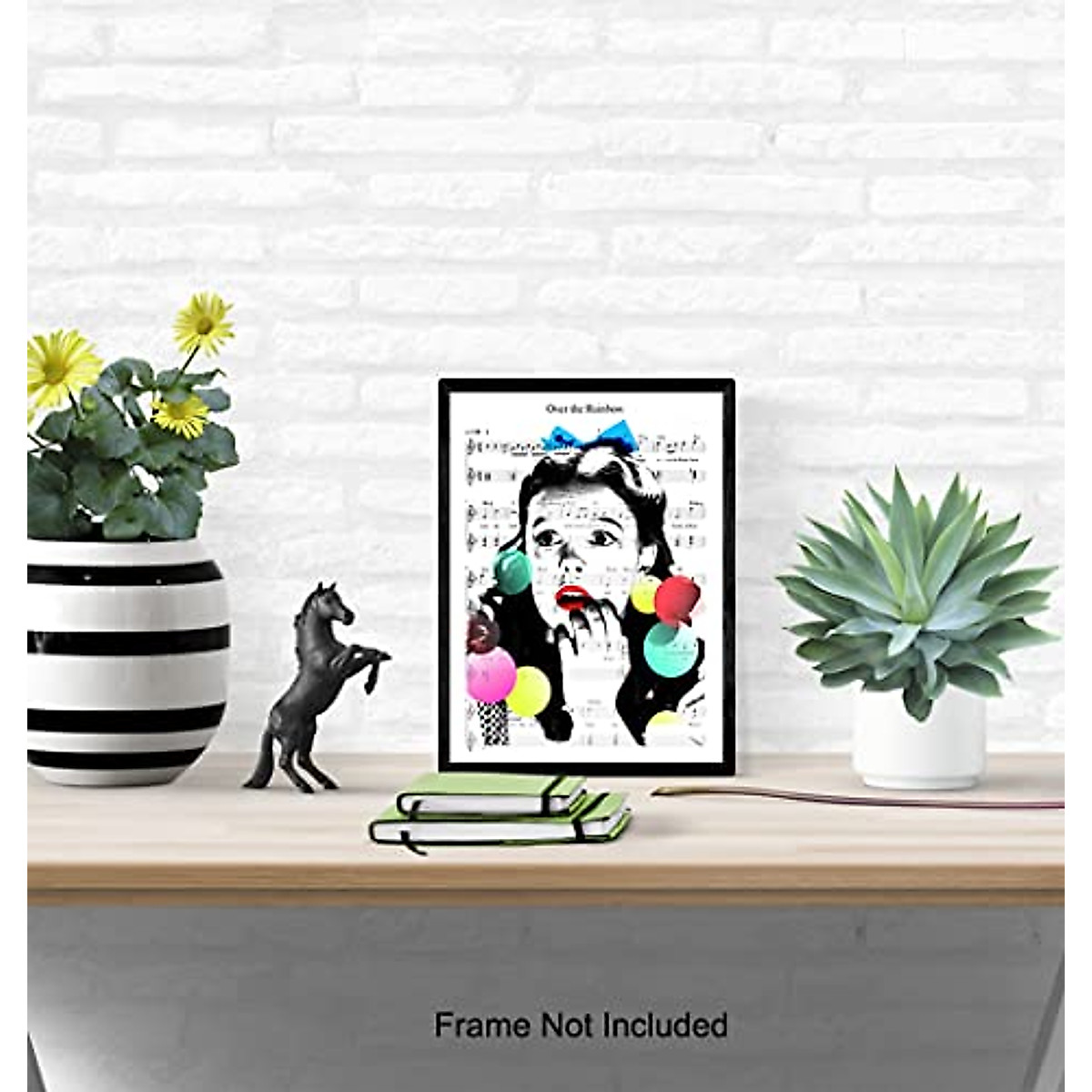 Somewhere Over the Rainbow Wall Art - Wizard of Oz Gifts - Dorothy Pop Art Poster Print - The Wizard of Oz Decor - Andy Warhol Contemporary Picture - Home Decoration for Girls Bedroom, Living Room