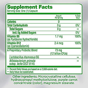 Culturelle Healthy Metabolism + Weight Management Probiotic Capsules (Ages 18+) – 30 Count – Helps Safely Manage Weight & Promote The Metabolism of Fats, Carbs & Proteins – Caffeine & Stimulant Free