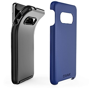 Crave Dual Guard for Samsung Galaxy S10e Case, Shockproof Protection Dual Layer Case for Samsung Galaxy S10e - Navy