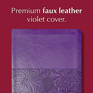 The Passion Translation New Testament, Violet, Large Print (Faux Leather) – In-Depth Bible with Psalms, Proverbs, and Song of Songs, Makes a Great Gift for Confirmation, Holidays, and More