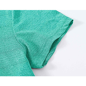 Rdruko Women's UPF 50+ Sun Protection Shirts Short Sleeve Quick Dry Hiking Shirts(Lake Blue, US XXL)