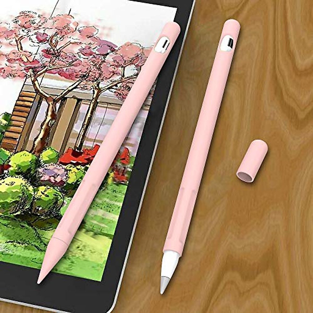 Silicone Soft Protective Case Cover Silicone Sleeve Compatible with Apple Pencil 1st Generation