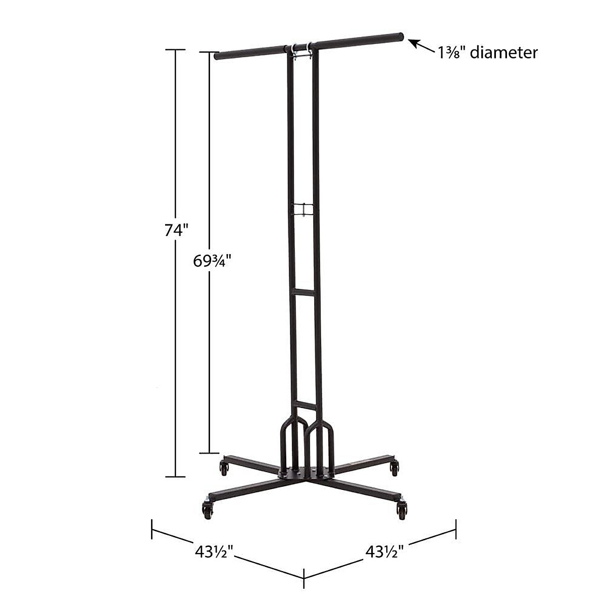 Discount Ramps Elevate Outdoor Bike-Stand-6 74" H Mobile 6-Bike Storage Rac