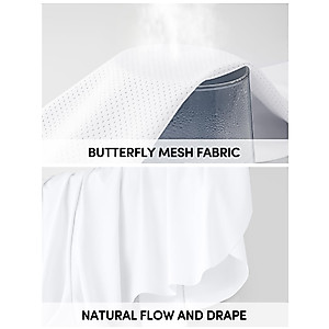 IUGA Athletic Shorts for Women High Waisted Workout Running Shorts Crossover Flowy Butterfly Preppy Clothes Skorts for Woman White