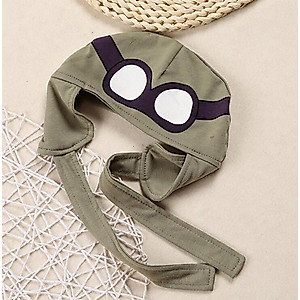 stylesilove Newborn Infant Toddler Baby Boy Army Air Force Baby Jumpsuit Romper and Hat 2-pc Cotton Outfit (70/3-6 Months)