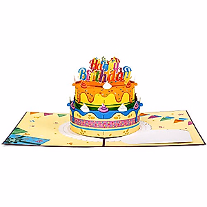 Paper Love Happy Birthday Cake Pop-up Card (Birthday Cake)